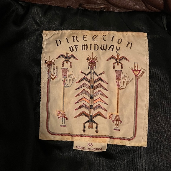 Direction of Midway | Jackets & Coats | Vintage Leather Jacket | Poshmark